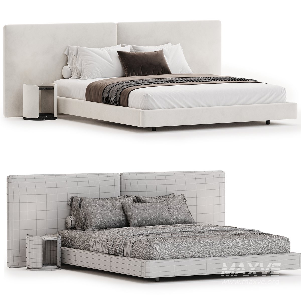 LOTA Bed By TREKU 3d model Download Maxve