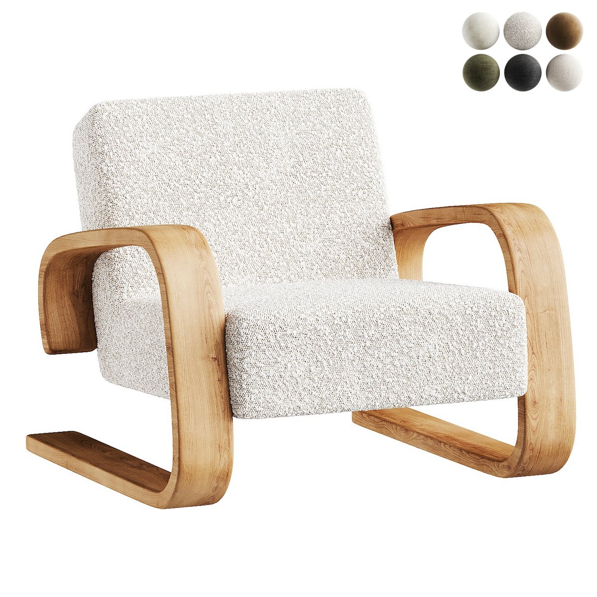 famous armchair 3d model Download Maxve