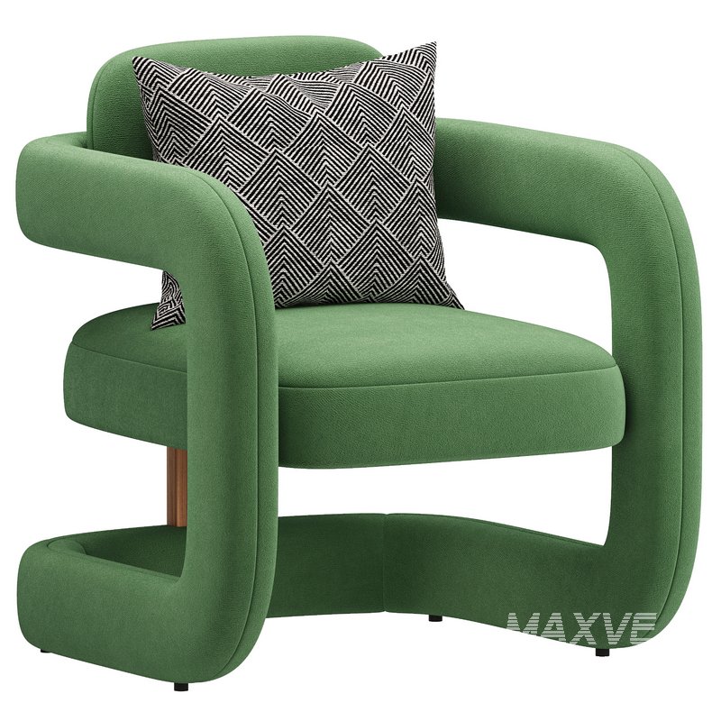 Four Hands Bronte Armchair 3d model Download Maxve