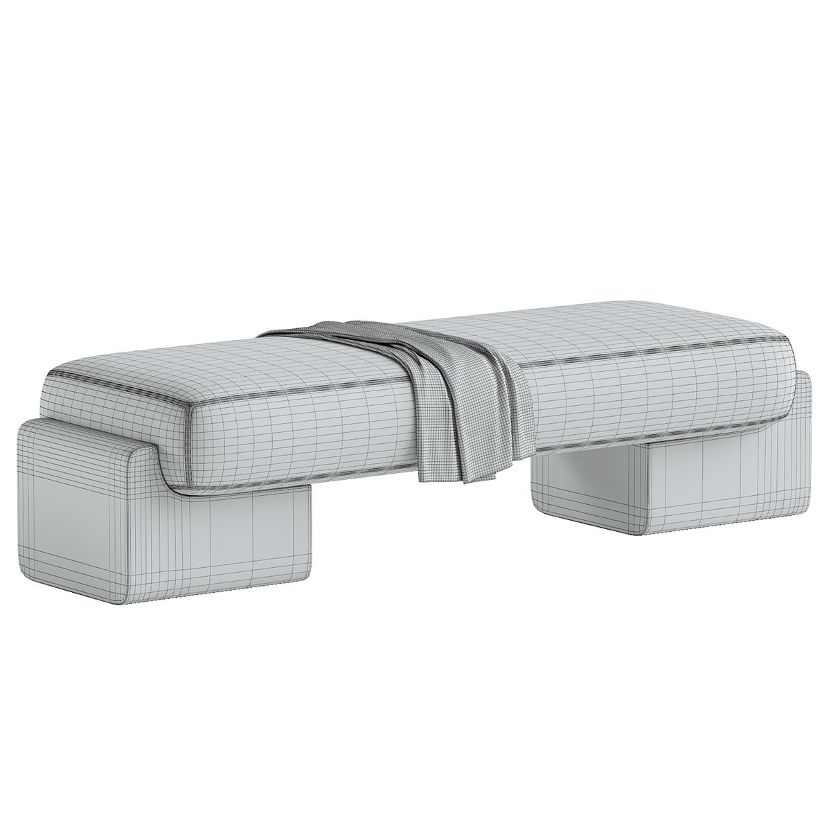 Romy Bench 3d model Download Maxve