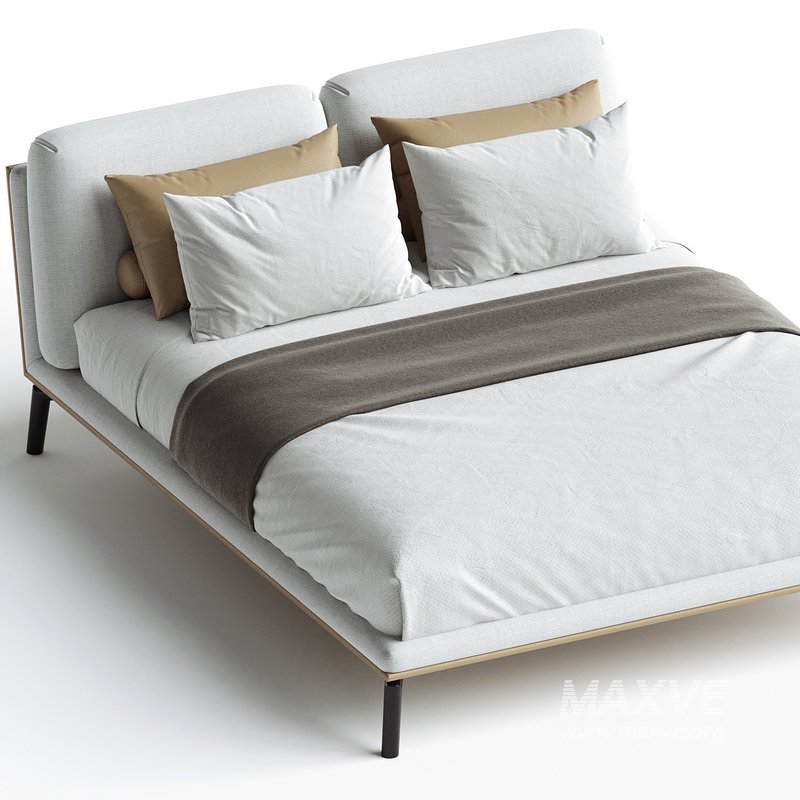 Cosily Bed by Sicis 3d model Download Maxve