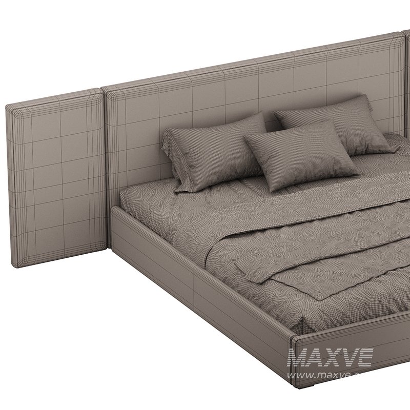 THE EXTENDED MOMO BED 3d model Download Maxve