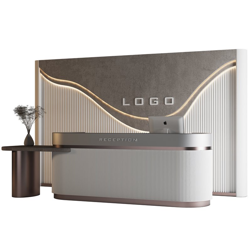 reception modern 01 3d model Download Maxve