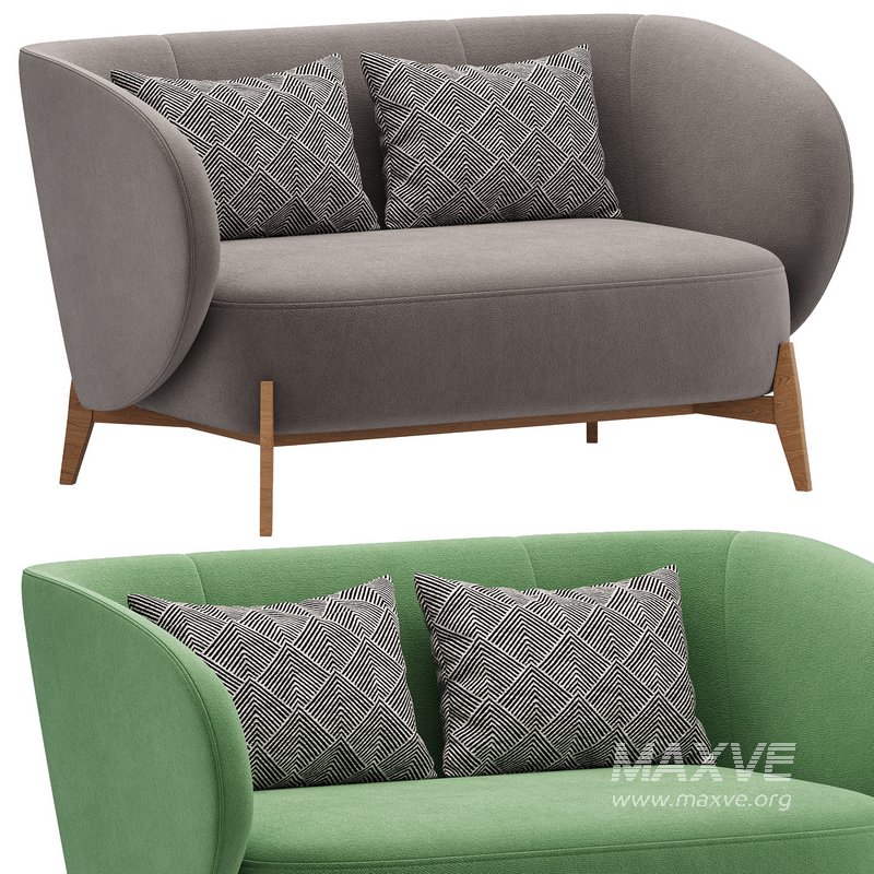 Tilar Sofa 3d model Download Maxve