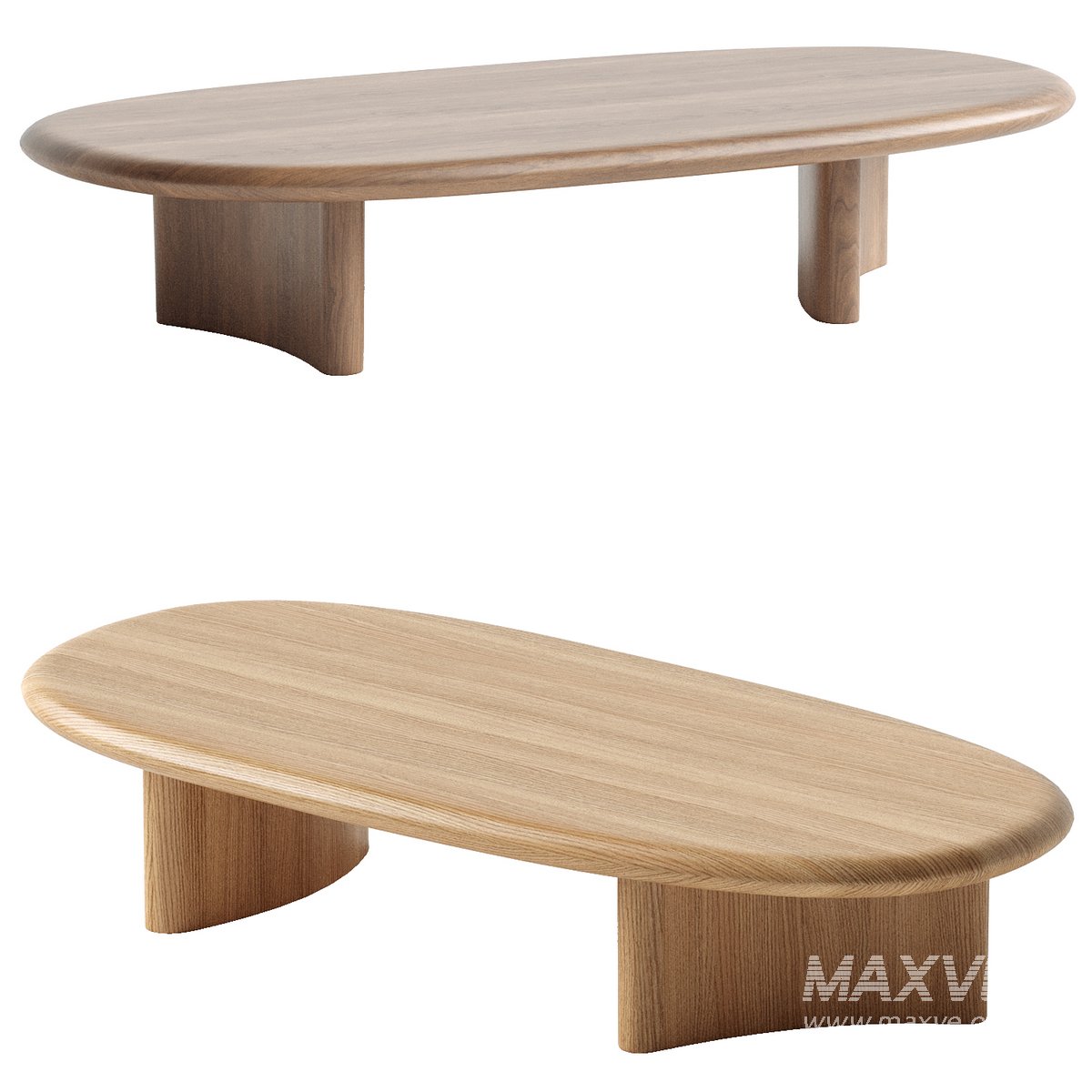 Monument oval coffee table 3d model Download Maxve