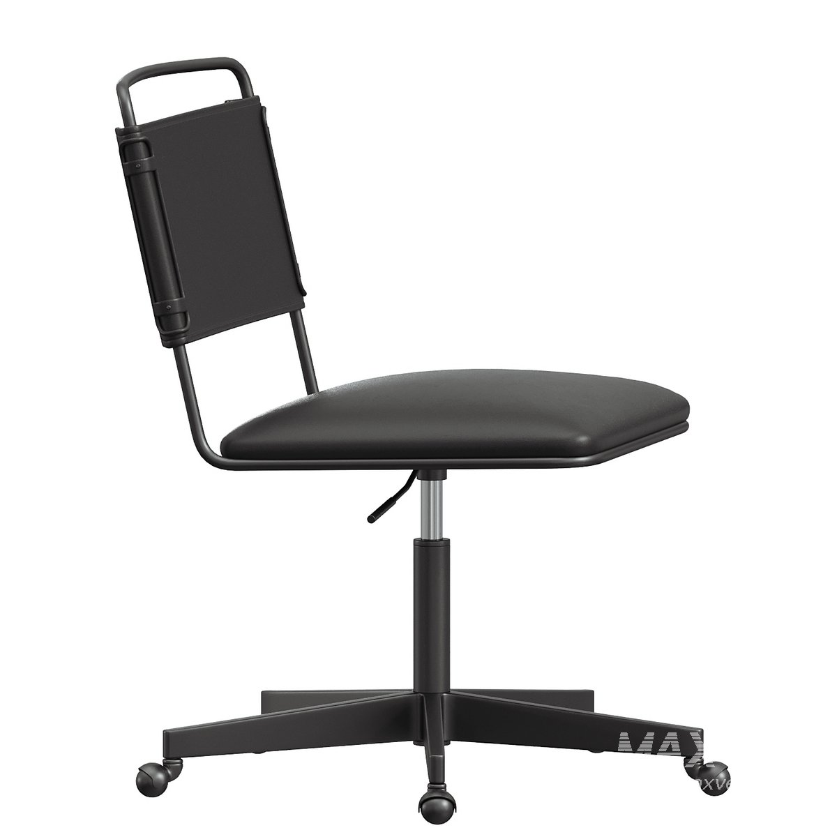 Perkins Leather Swivel Desk 3d model Download Maxve