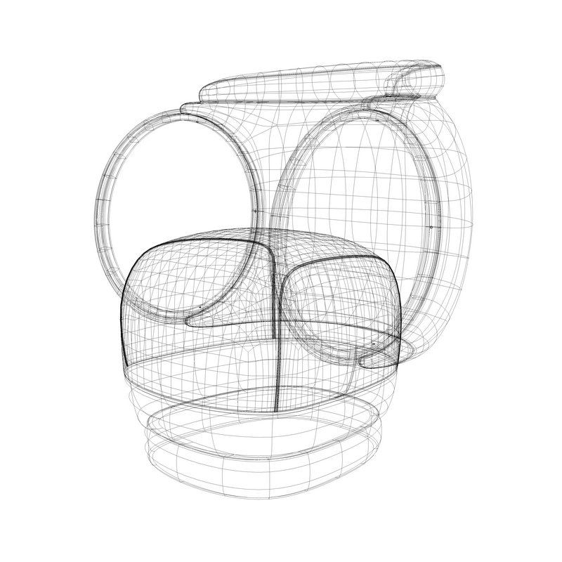 Ring Chair 3d model Download Maxve