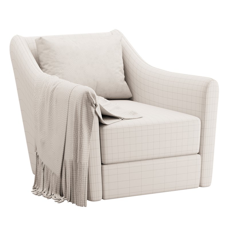 Luanna Swivel Chair 3d model Download Maxve