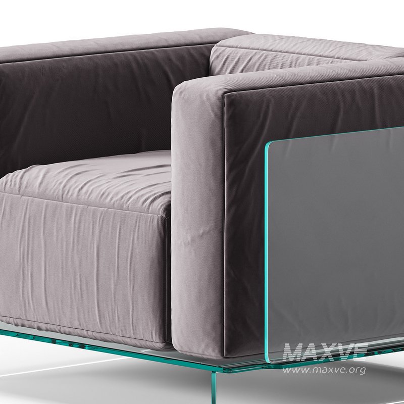 Crystal Lounge chair 3d model Download Maxve