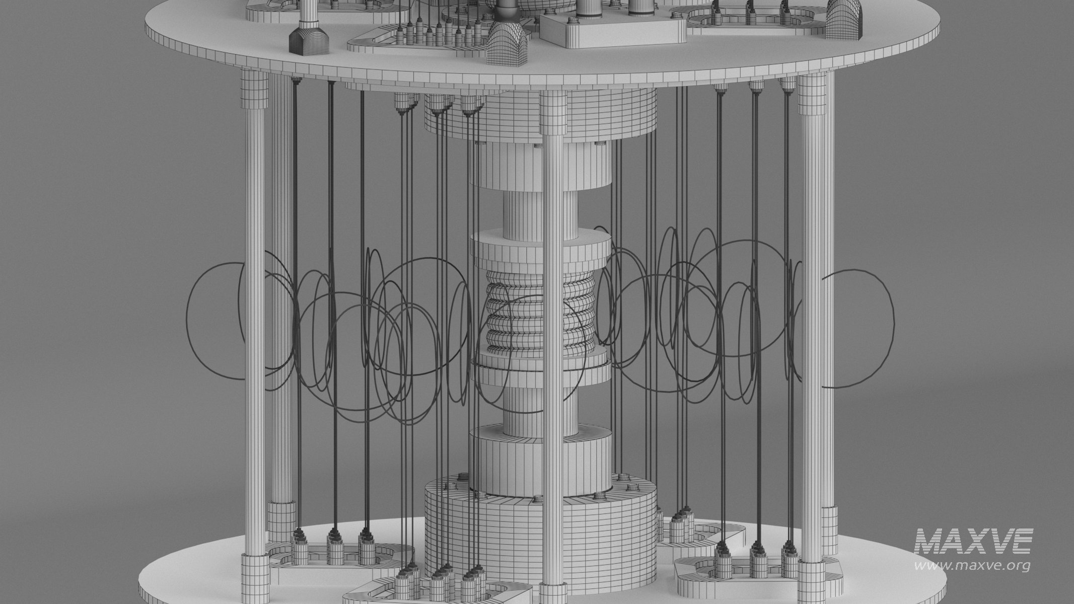 Quantum Computer 3d model Download Maxve