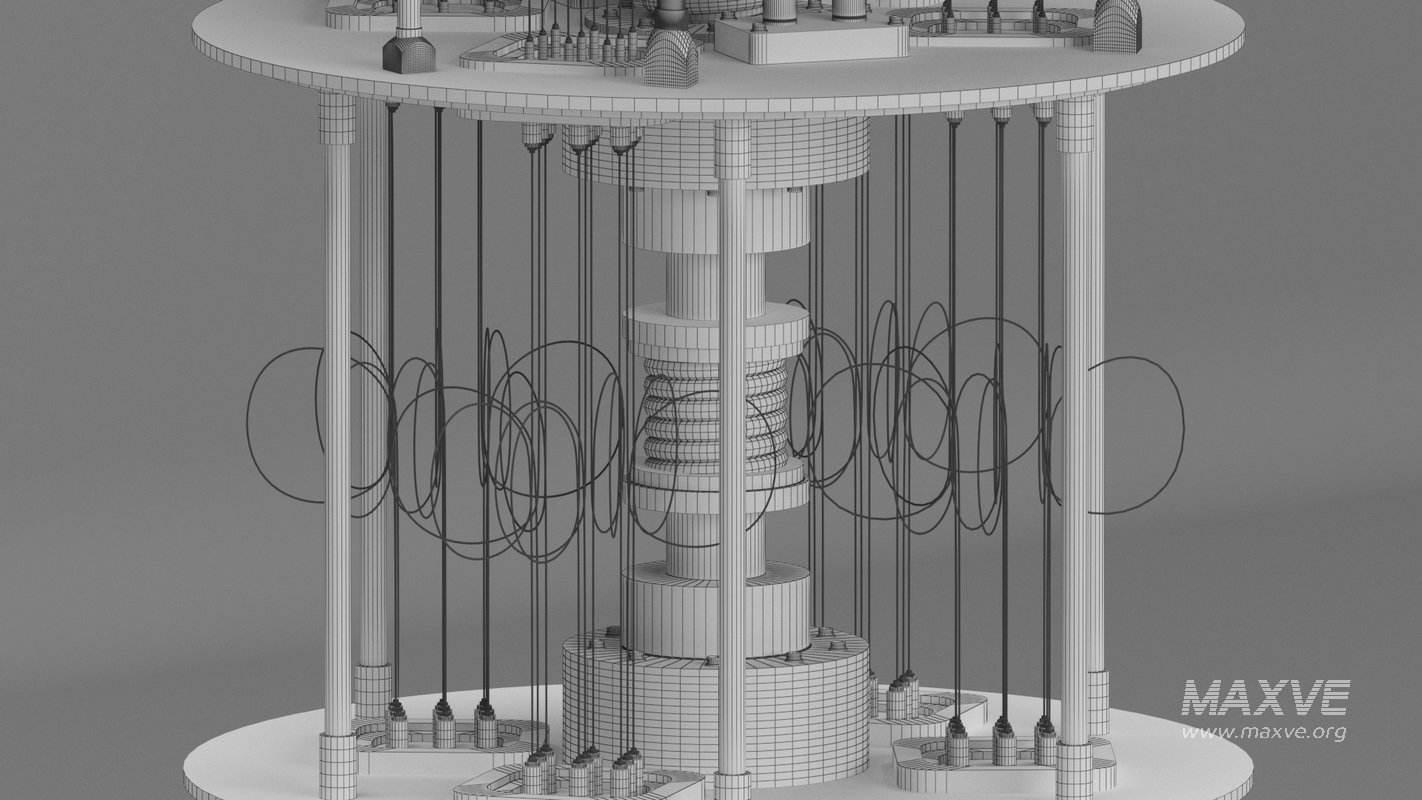 Quantum Computer 3d model Download Maxve