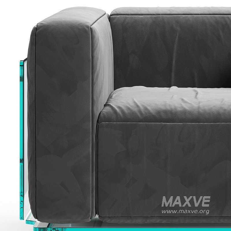Crystal Lounge chair 3d model Download Maxve