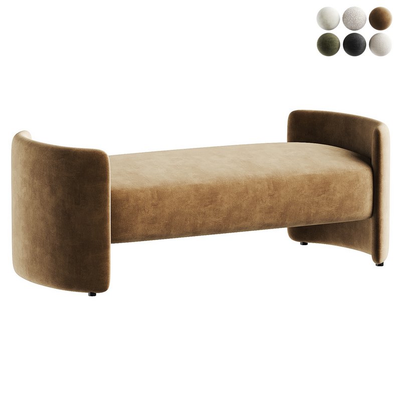 lyon bench 3d model Download Maxve