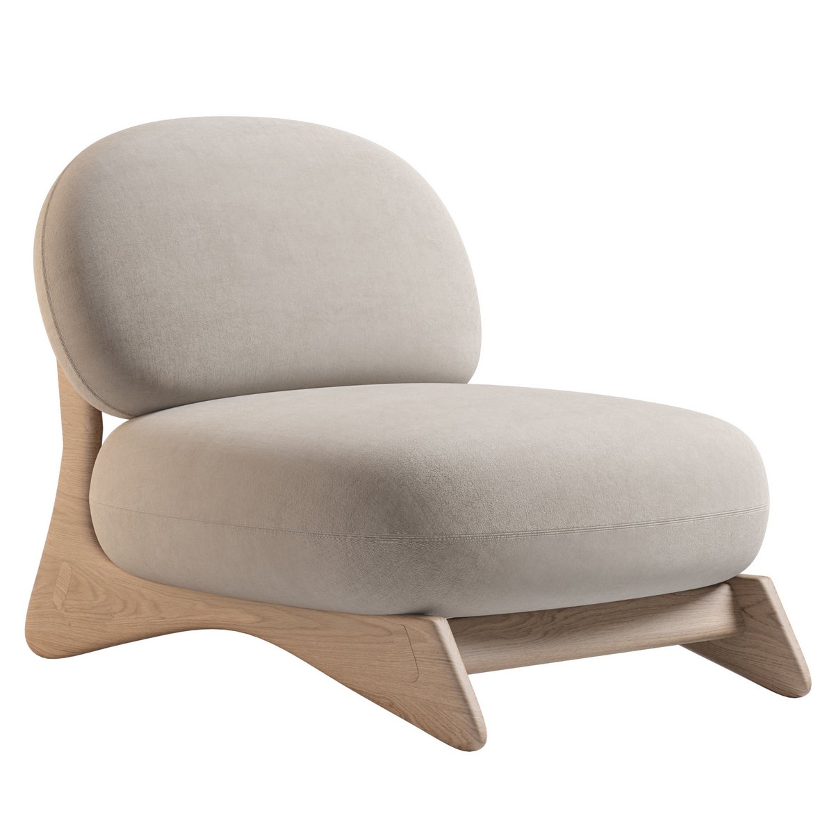 MIKO LOUNGE CHAIR 3d model Download Maxve