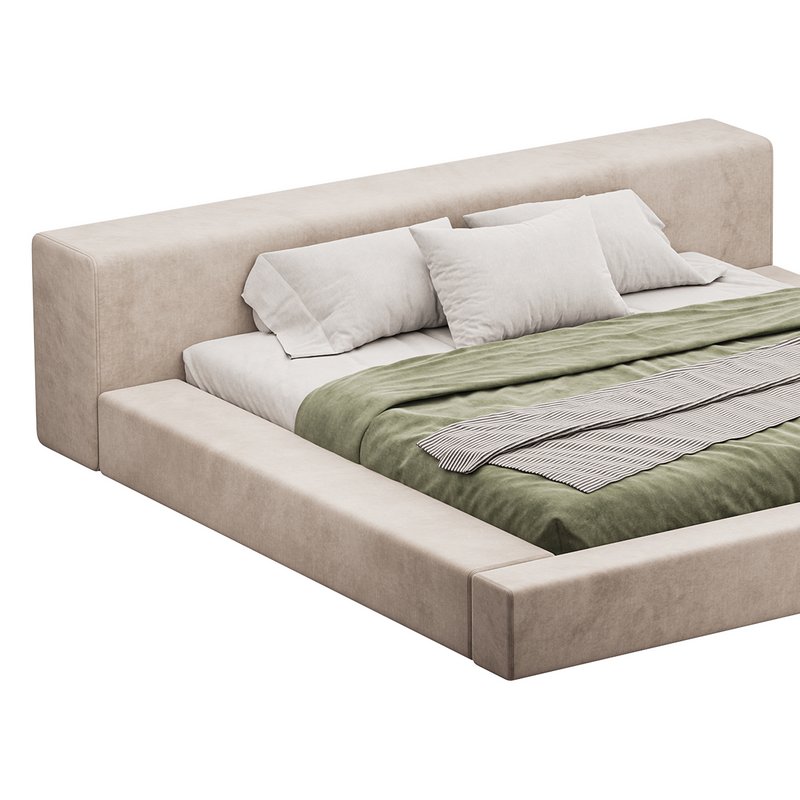 Low bed Casper 3d model Download Maxve