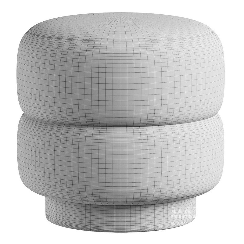 double pouf 3d model Download Maxve