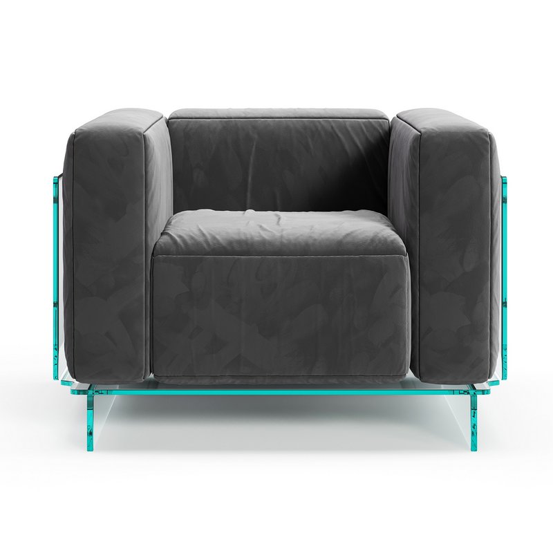 Crystal Lounge chair 3d model Download Maxve