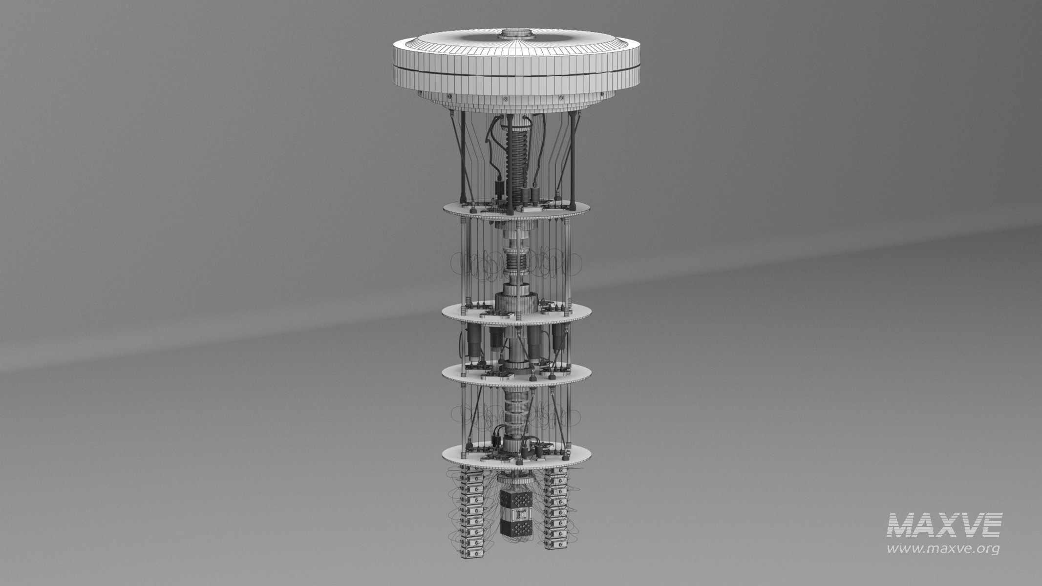 Quantum Computer 3d model Download Maxve