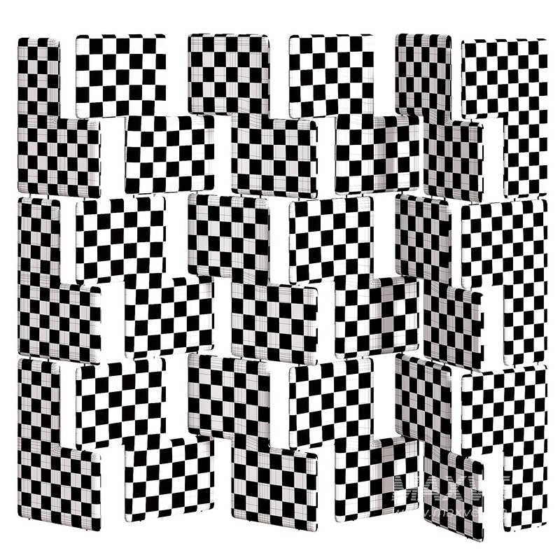 Janis screen by minotti 3d model Download Maxve