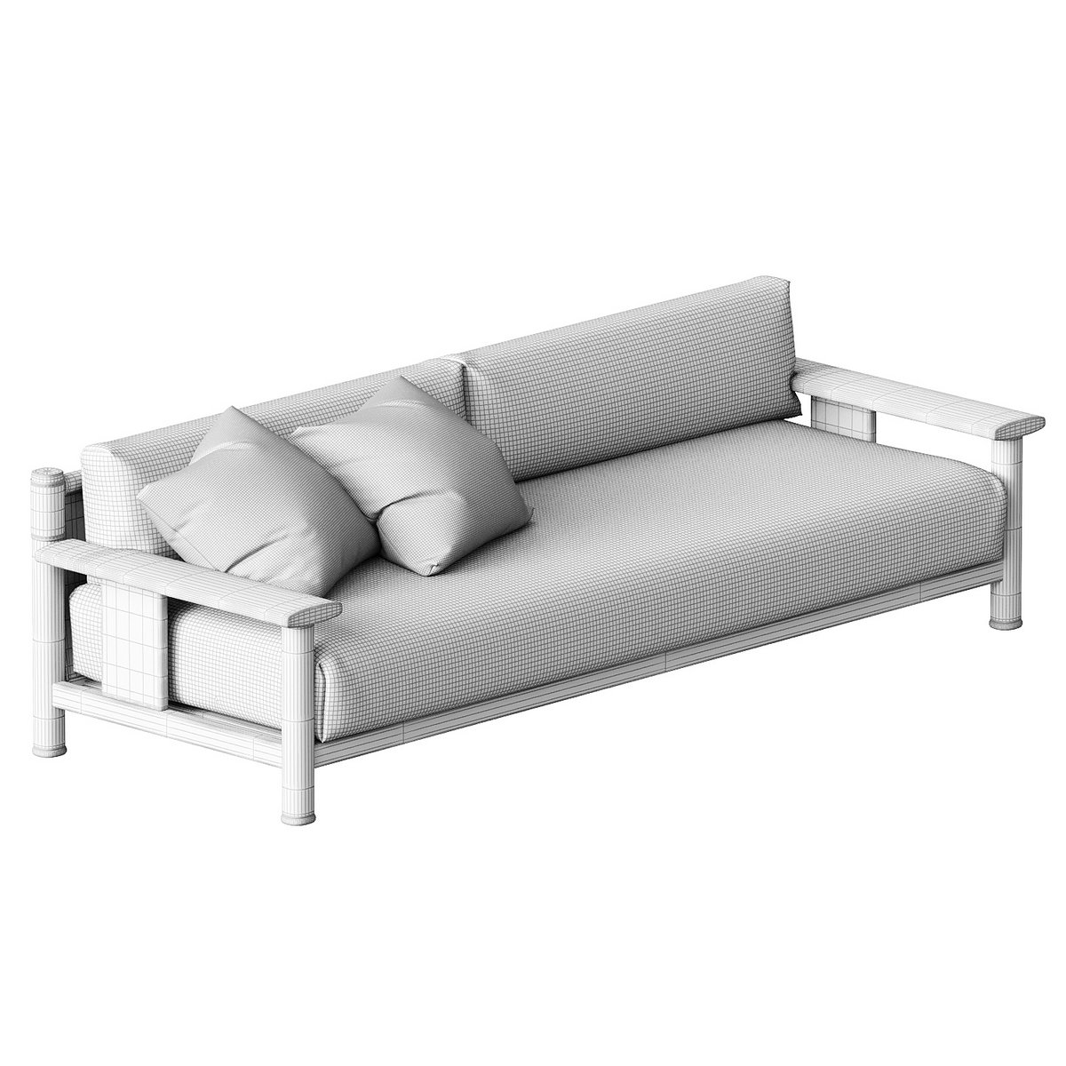 Poliform KETCH Sofa by Jean Marie Massaud 3d model Download Maxve