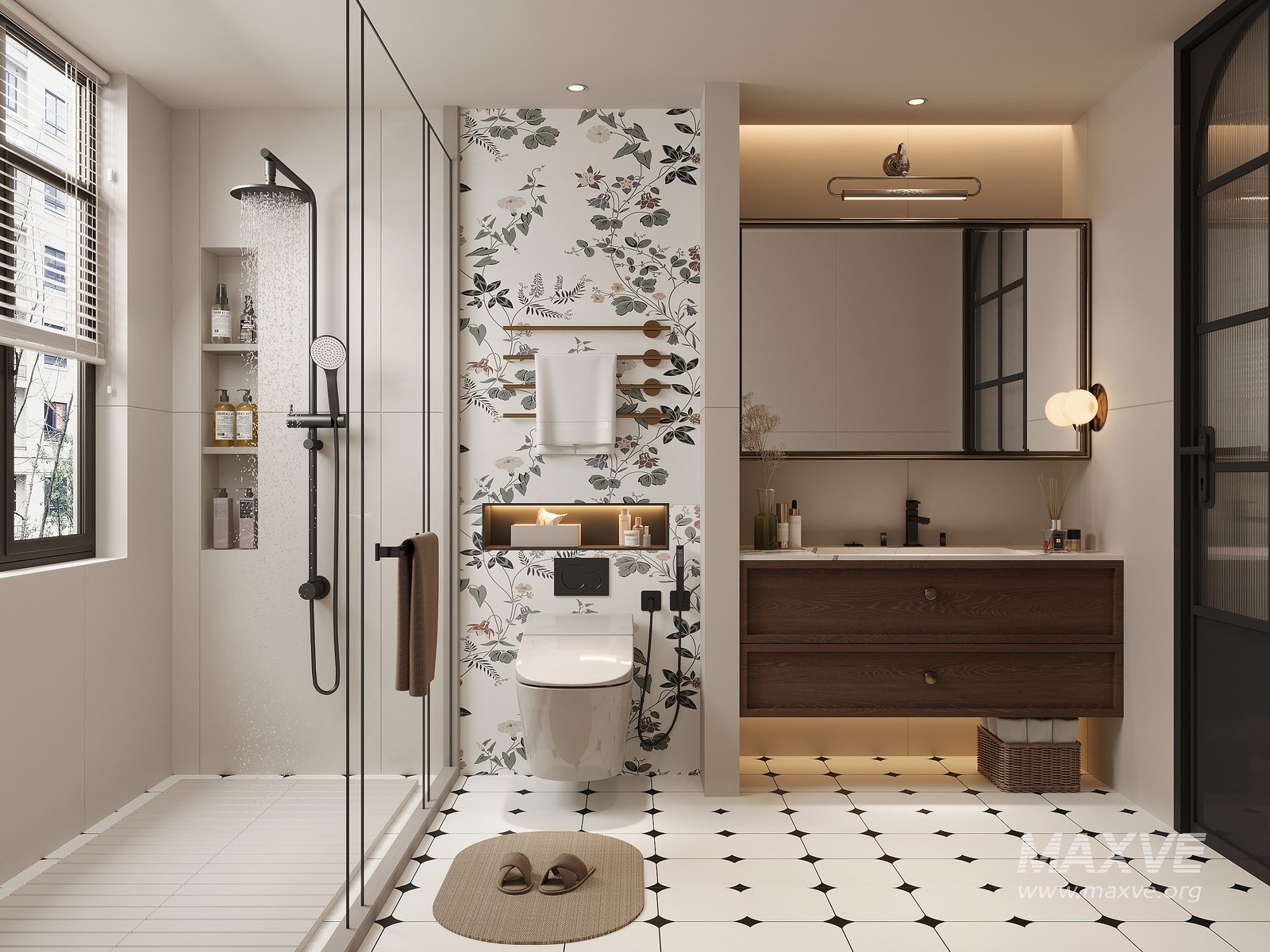 Modern bathroom 3d model Download Maxve