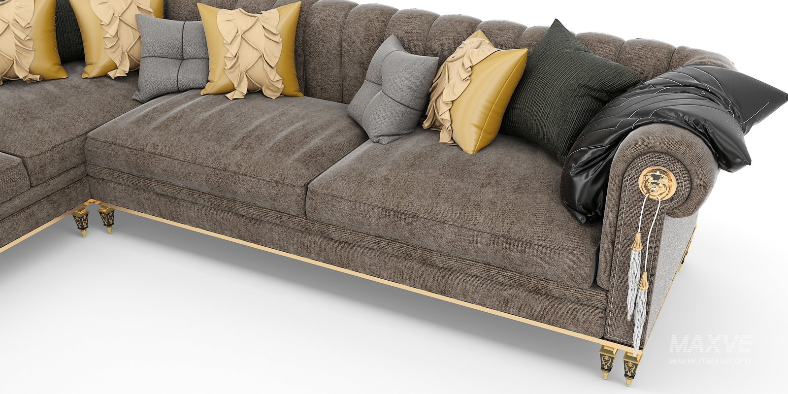 Sirius Corner Seat 3d model Download Maxve