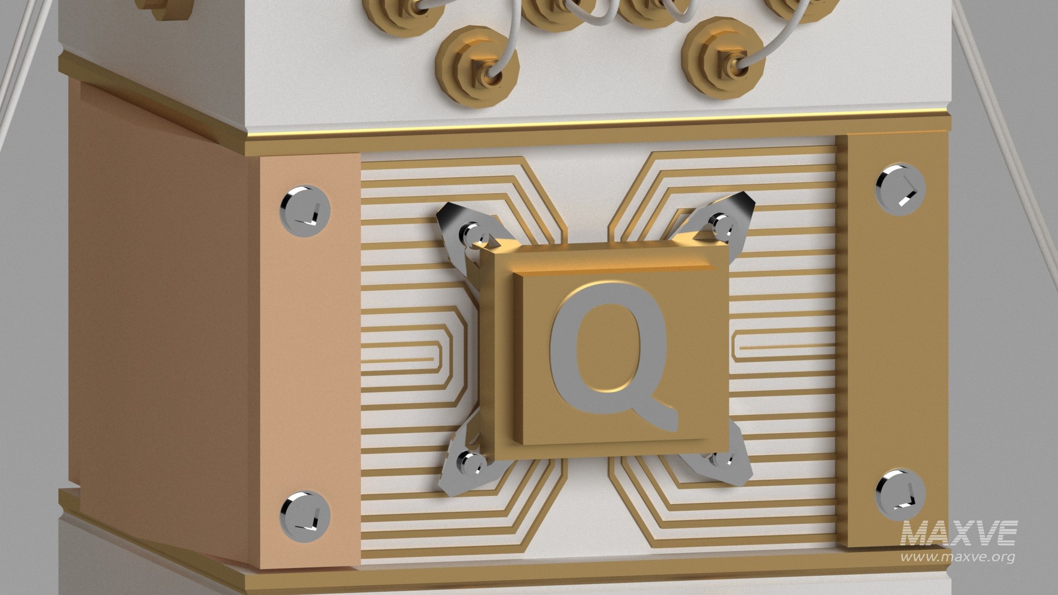Quantum Computer 3d model Download Maxve