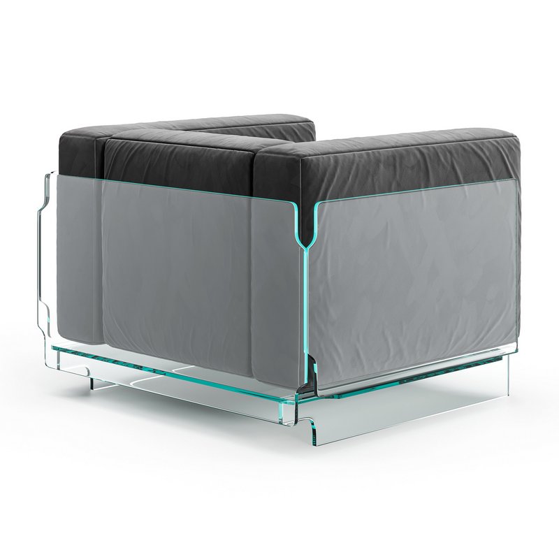 Crystal Lounge chair 3d model Download Maxve