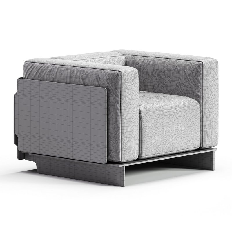 Crystal Lounge chair 3d model Download Maxve