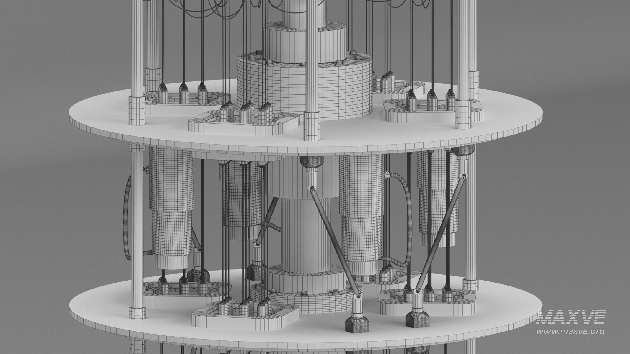 Quantum Computer 3d model Download Maxve