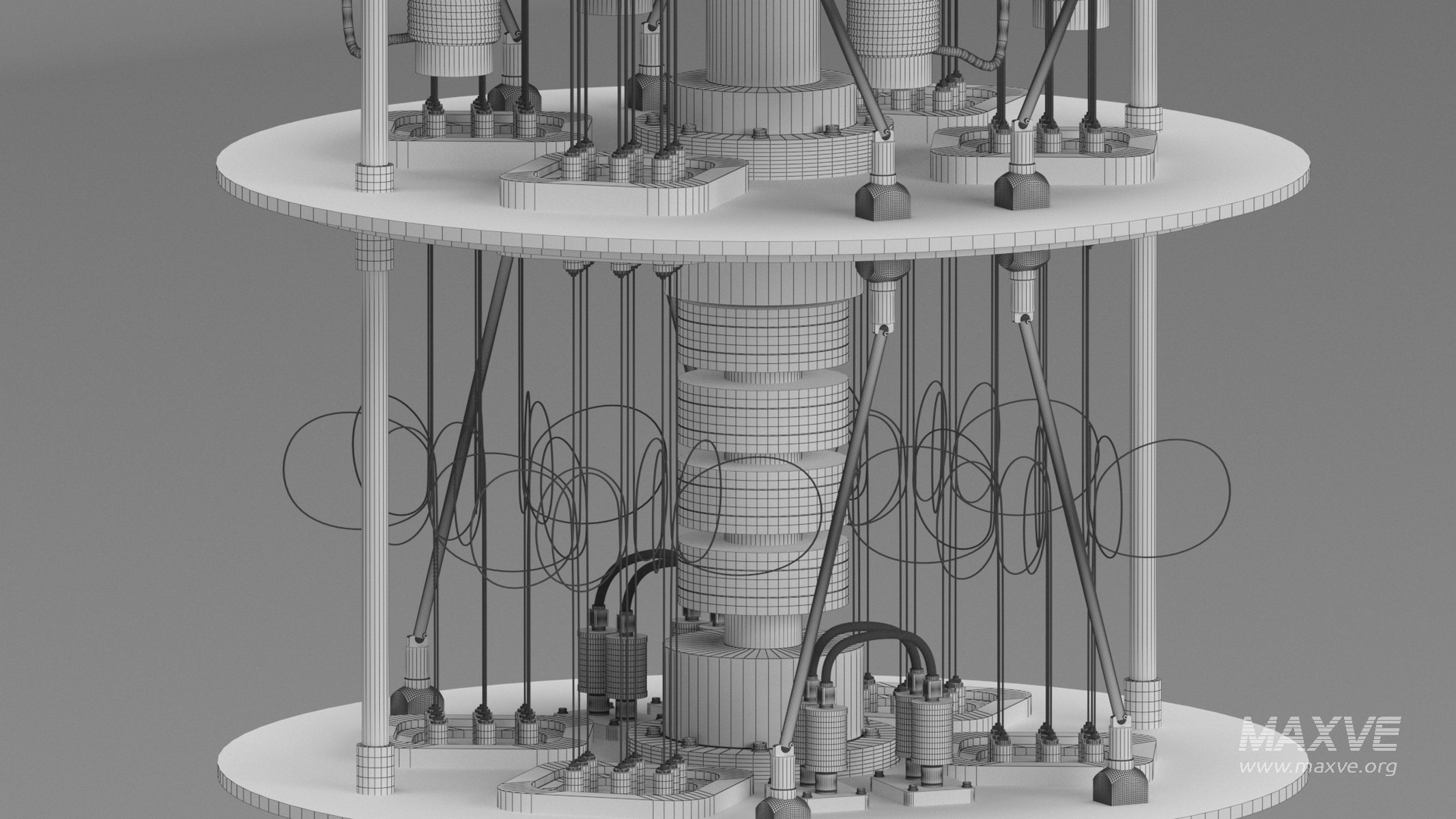Quantum Computer 3d model Download Maxve