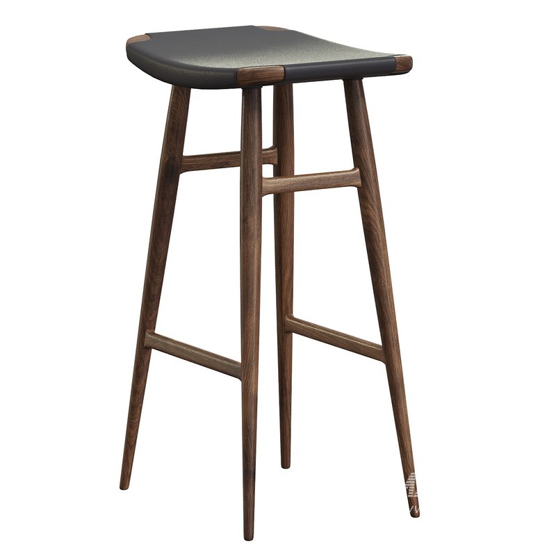 Freja Bar Stool 3d model Download Maxve