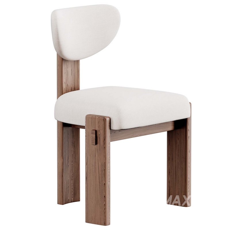 Elio Dining Chair 3d model Download Maxve
