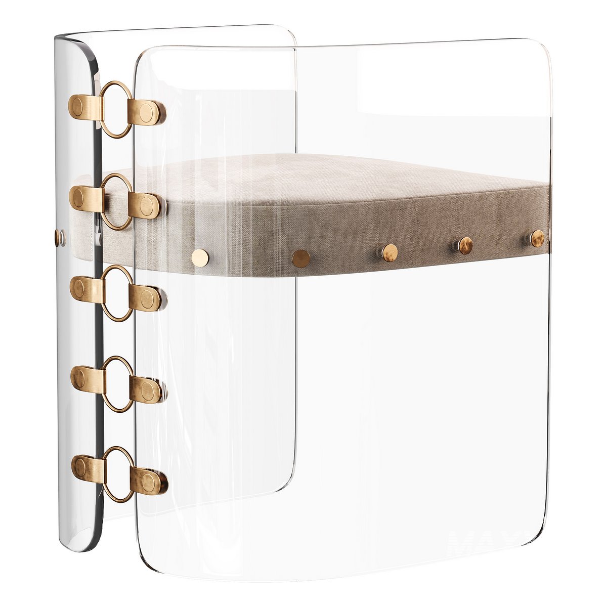 Jetson Dining Chair 3d model Download Maxve