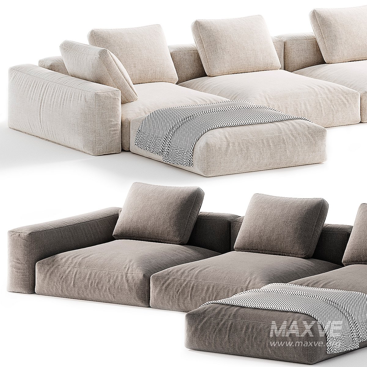 Modular sofa BON ONE 33 3d model Download Maxve