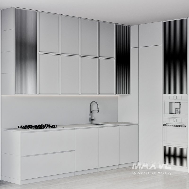 kitchen 112 3d model Download Maxve