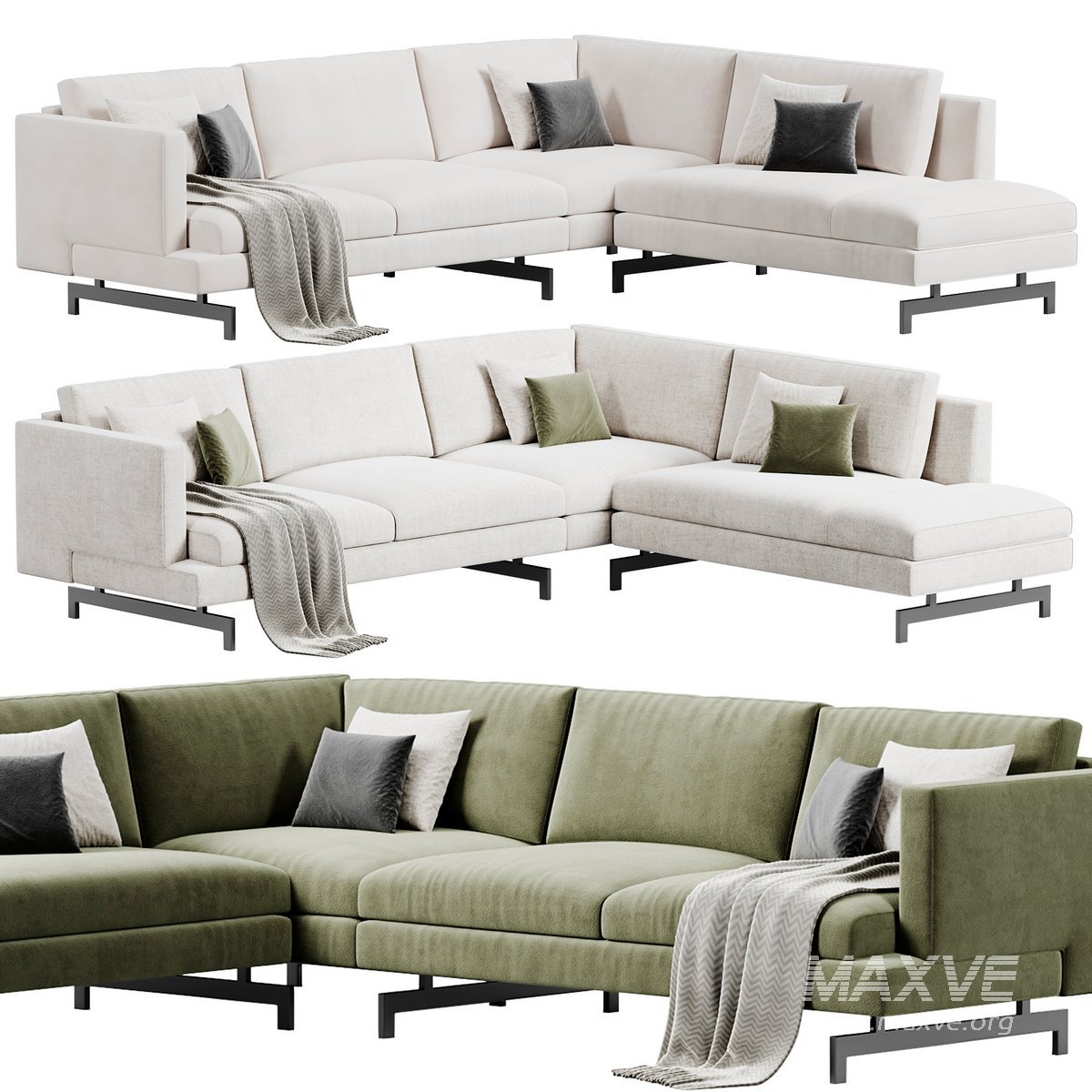 Jeremy Sofa By Natuzzi 3d model Download Maxve