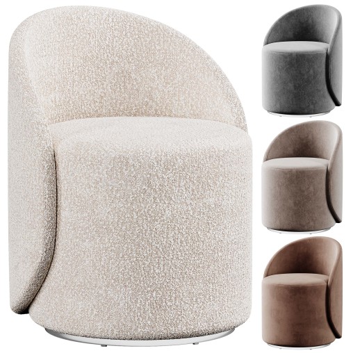 Nordic vanity stool by Charmydecor 3d model Download Maxve