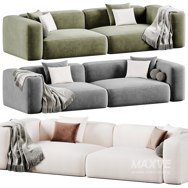 Plus sofa 3d model Download Maxve