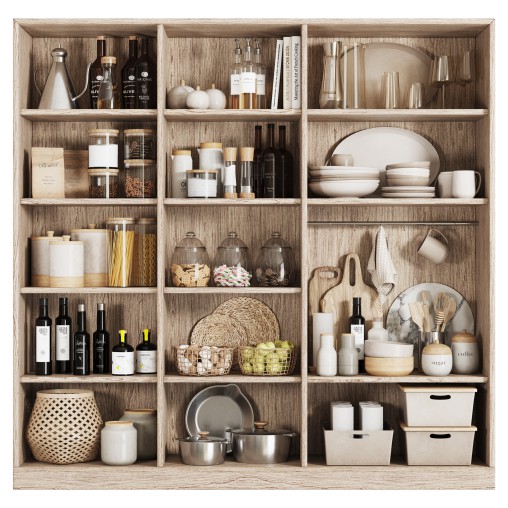 Kitchen Set 016 3D model Maxve