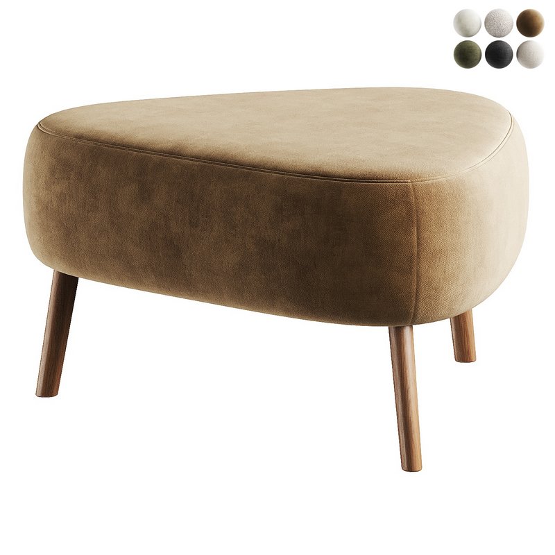 triangle pouf 3d model Download Maxve