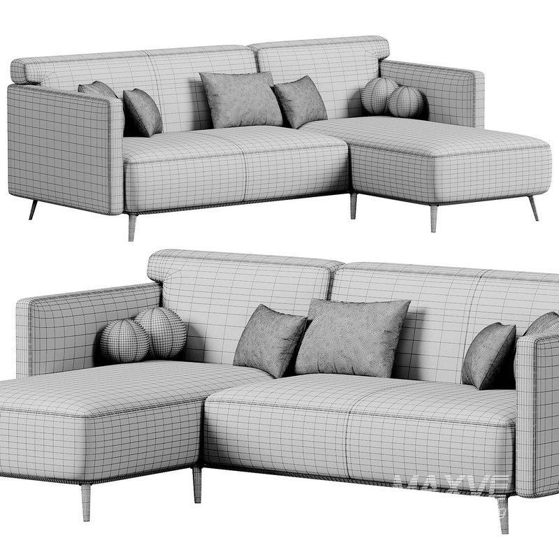 Modena Sofa By Boconcept 3d model Download Maxve