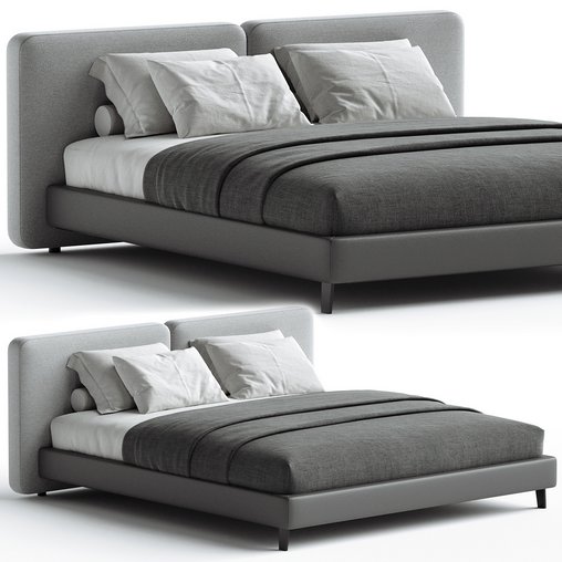 BETHUNE BED Modloft 3d model Download Maxve