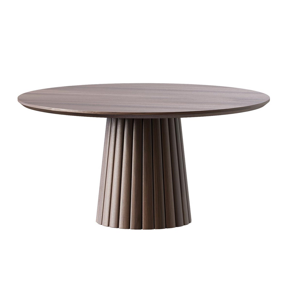 Solid Wood Round Dining Table 3d model Download Maxve