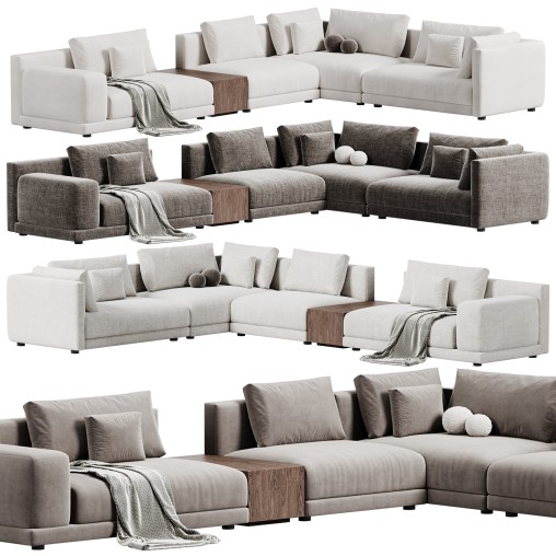 Melpot Sofa By Natuzzi Italia 3d model Download Maxve