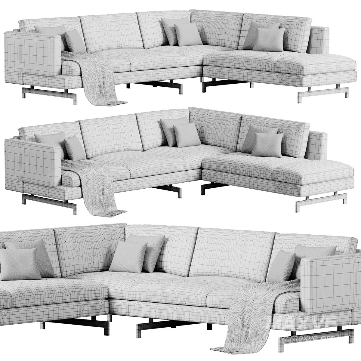 Jeremy Sofa By Natuzzi 3d model Download Maxve