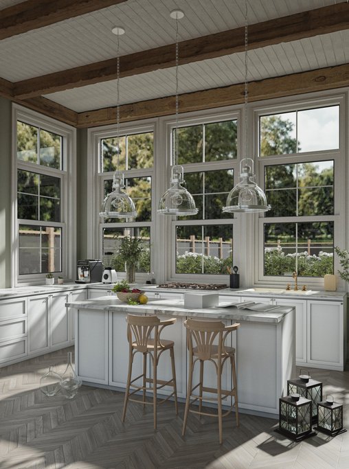 Modern kitchen 3d model Download Maxve