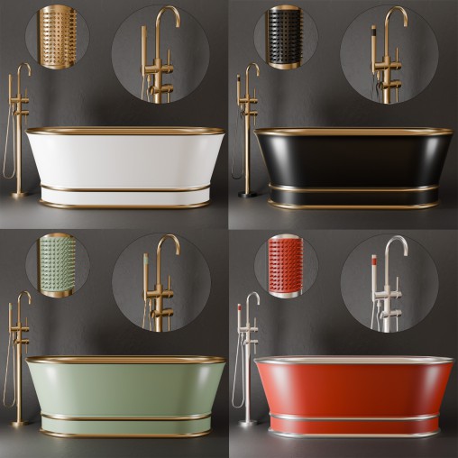 Bathtub 3D model Maxve