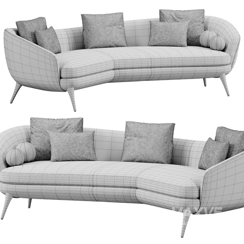 Raphael Sofa By Minotti 3d model Download Maxve