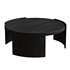 Tamera 100cm Wooden Round Coffee Table - Black 3d model Download Maxve